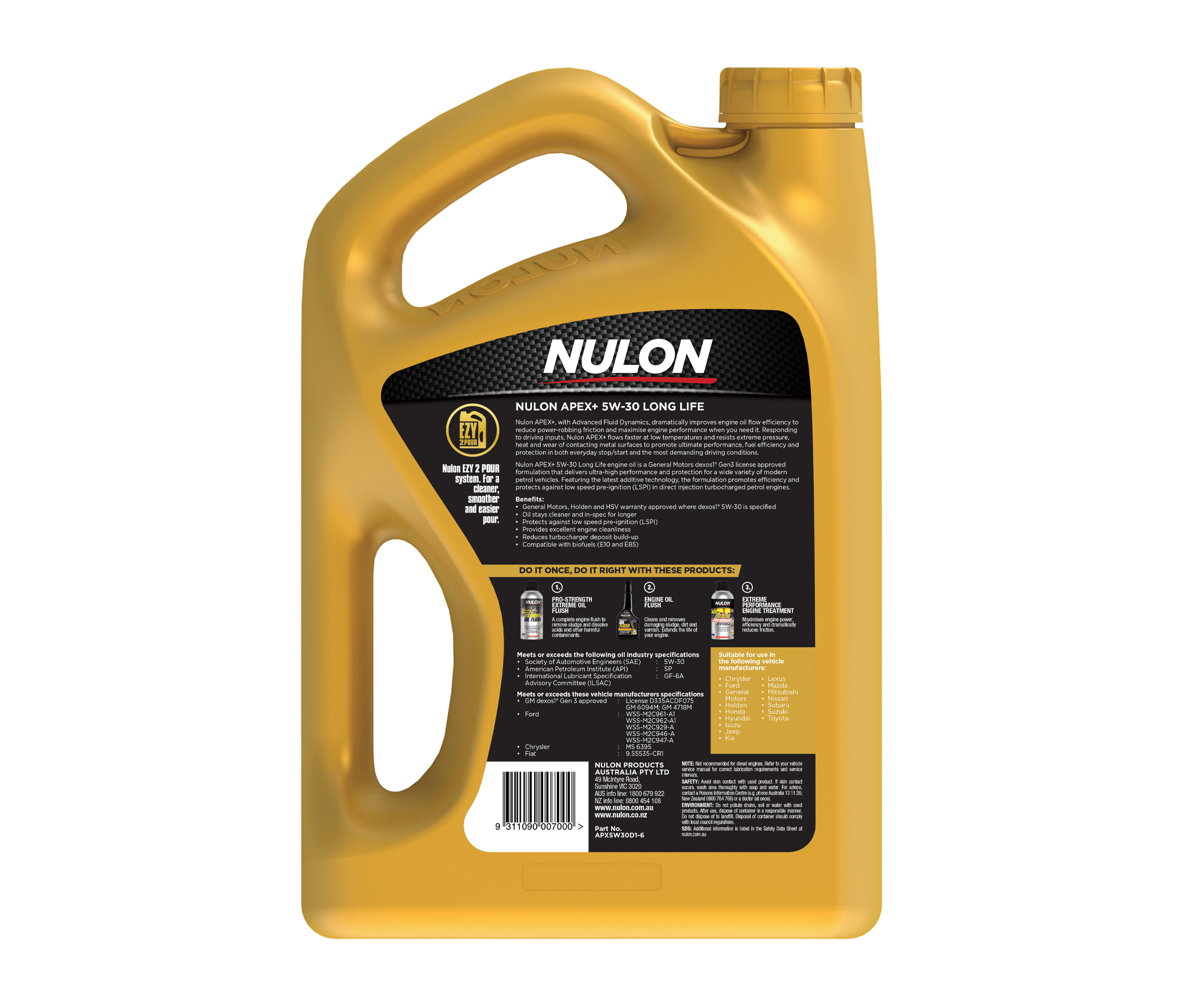 APEX+ 5W-30 LONG LIFE (APX5W30D1)