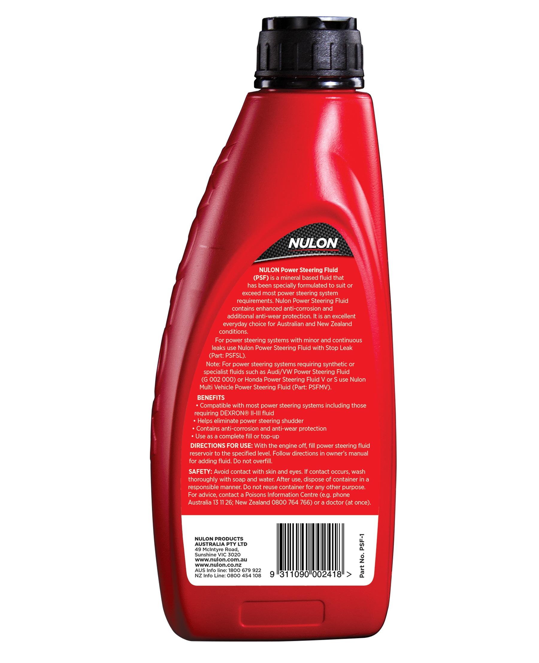 Power Steering Fluid (PSF)