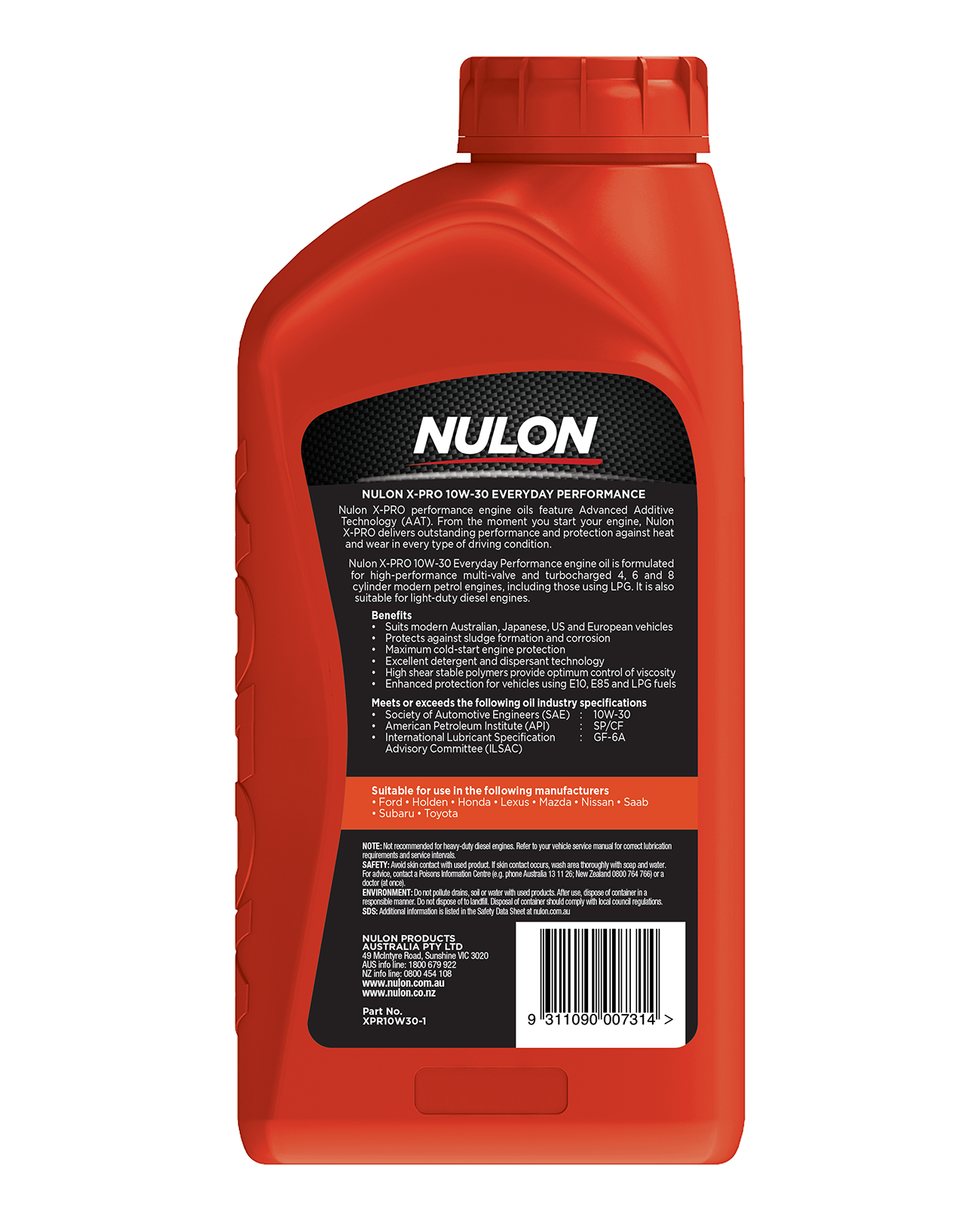 X-PRO 10W-30 EVERYDAY PERFORMANCE (XPR10W30)