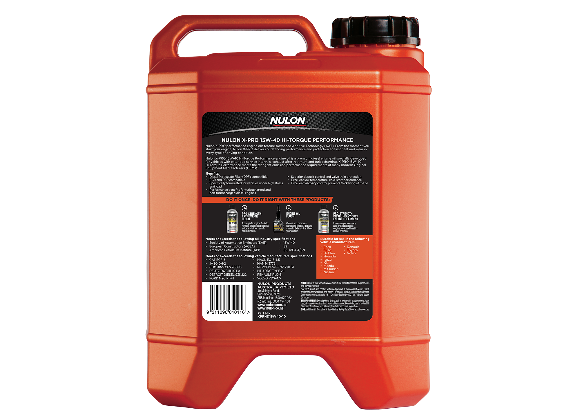 X-PRO 15W-40 HI-TORQUE PERFORMANCE (XPRHD15W40)