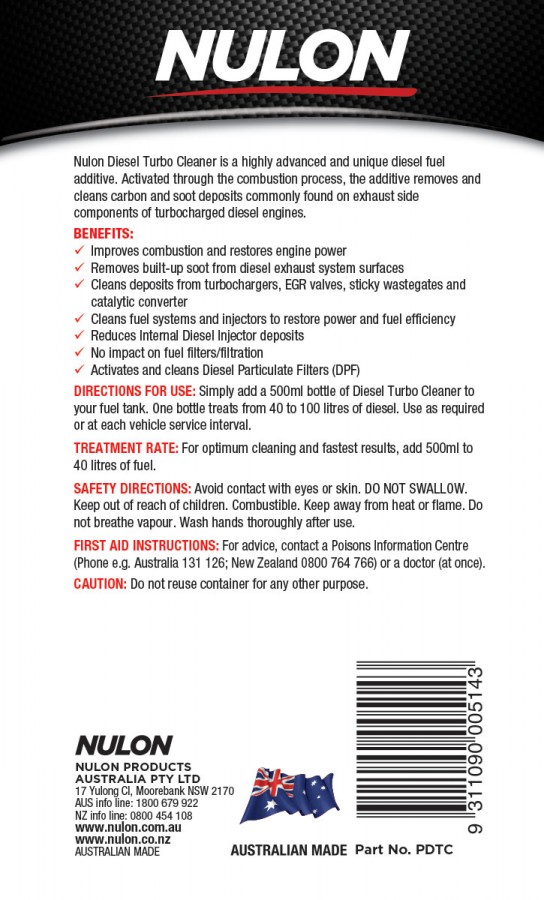 Pro-Strength Diesel Turbo Cleaner (PDTC)